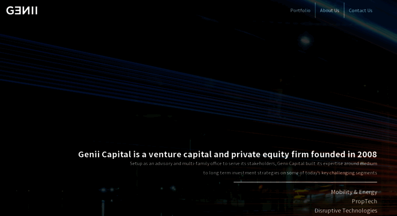 Access genii-capital.com. Genii