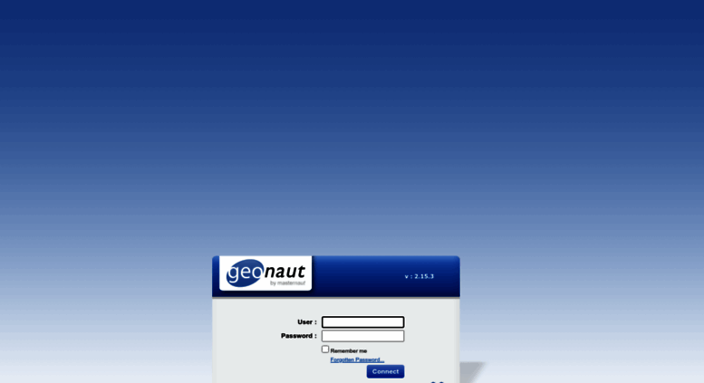 Access geonaut.masternaut.com. Geonaut by Masternaut - v 2.12.6
