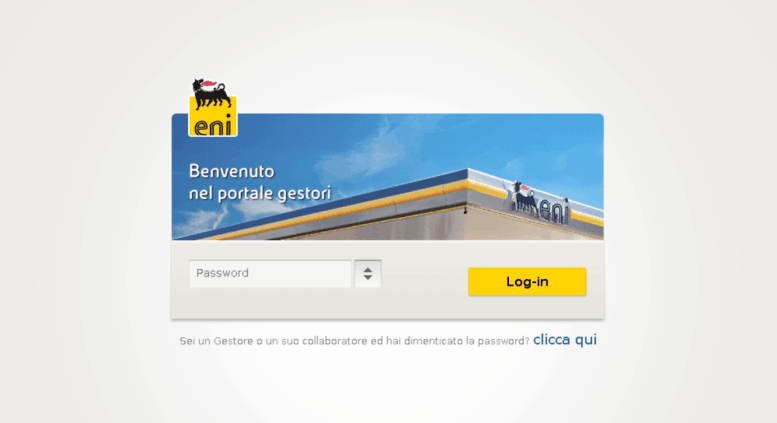 Access gestori.eni.com. MyEnistation - Login