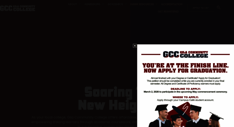 Access gilaccc.org. Gila Community College Home Page