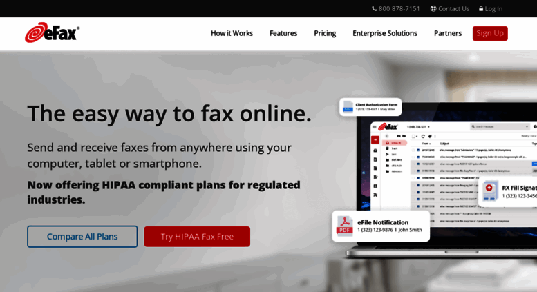 Access go.efax.com. Fax Online with eFax - The World’s #1 Best Online ...