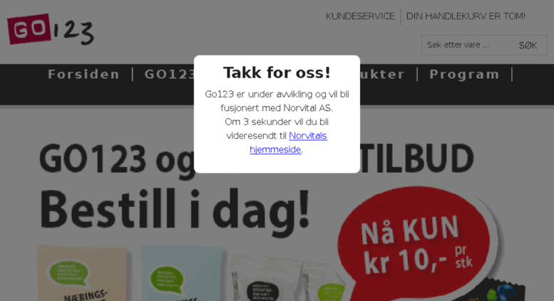 Access go123.no. Norsk apotek på nett - Pulsapotek