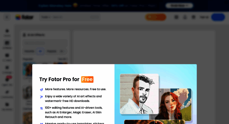 Access goart.fotor.com. GoArt | Fotor – Art Effect to Transfer Photo to ...