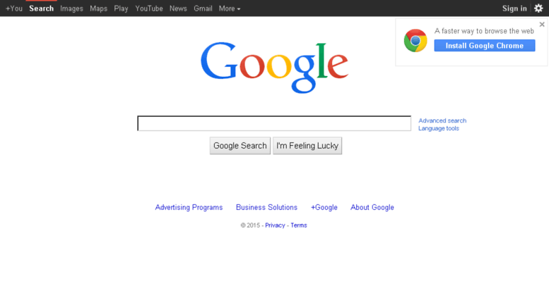 Access googlecom.com. Google