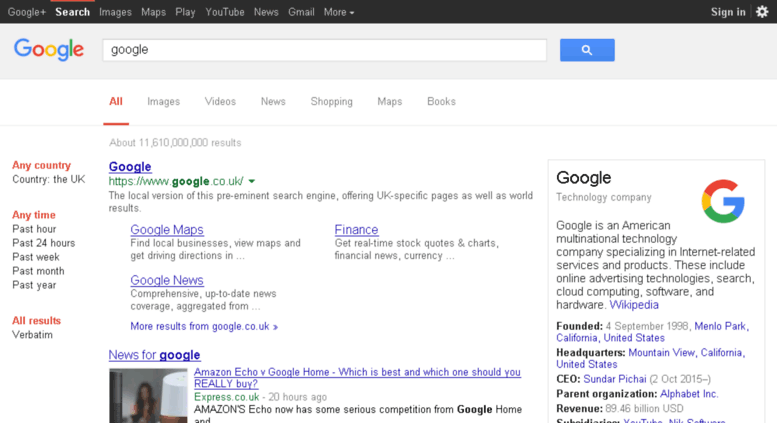 Access googlegoogle.co.uk. Google