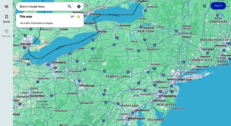 Access googlemaps.com. Google Maps