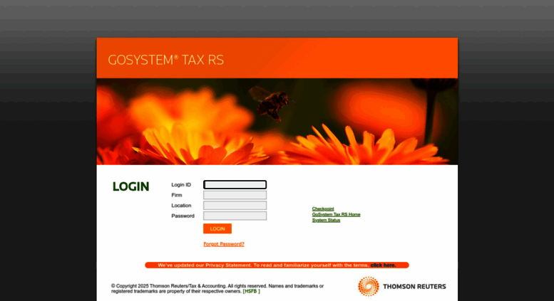 Access gosystemrs.fasttax.com. GoSystem Tax RS Login