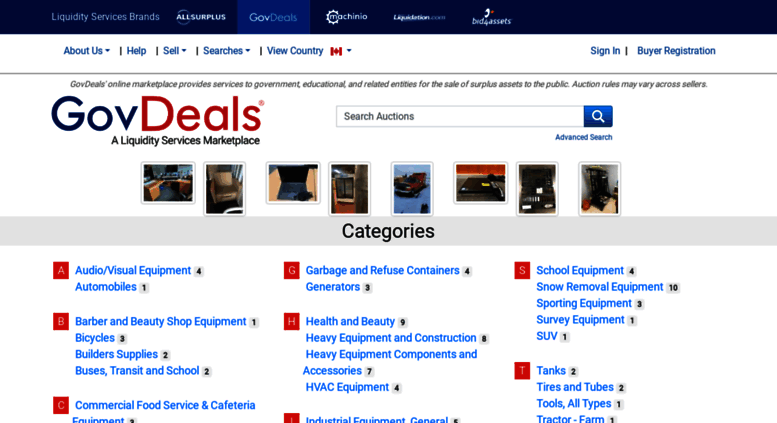 Access govdeals.ca. Government Surplus Auctions - govdeals.com