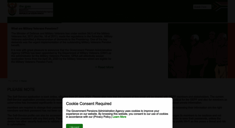 Access gpaa.gov.za. The GPAA - Government Pensions Administration ...