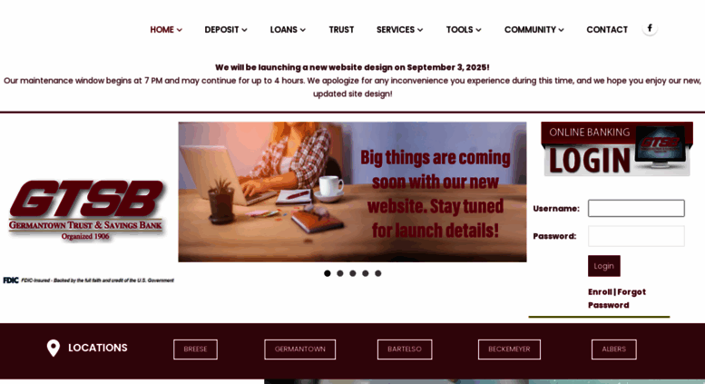 Access gtsb.com. Germantown Trust & Savings Bank | Breese, Germantown ...