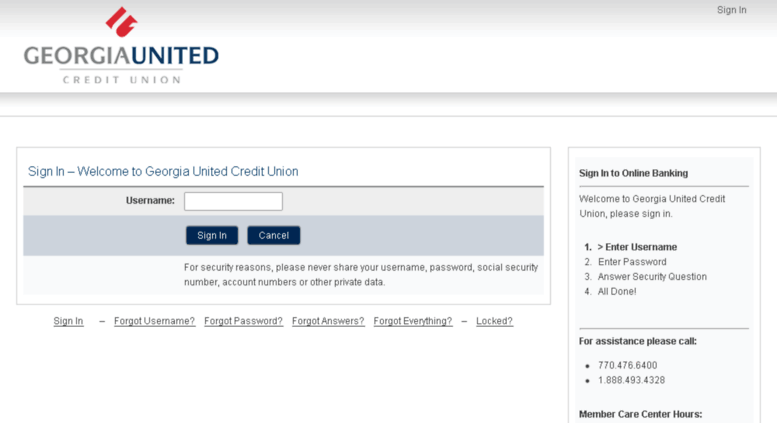 Access gucuhb.gucu.org. Georgia United Credit Union