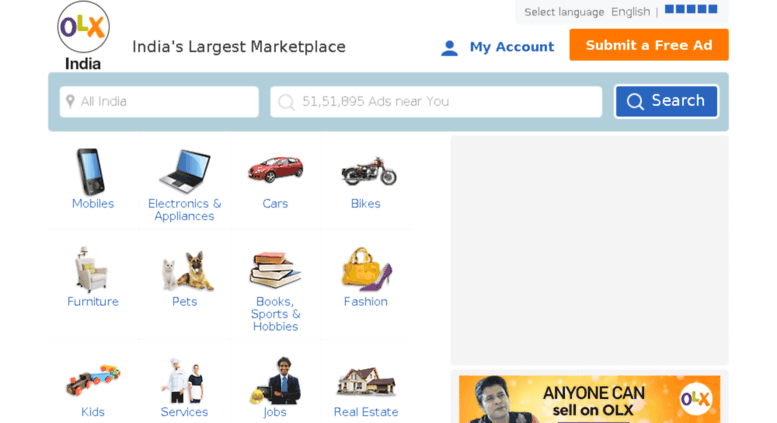 Access gulbarga.olx.in. OLX - Buy and Sell for free anywhere in India ...