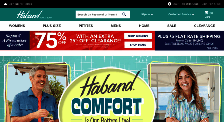 Access haband.blair.com. Haband® - Official Site - Quality Online Catalog