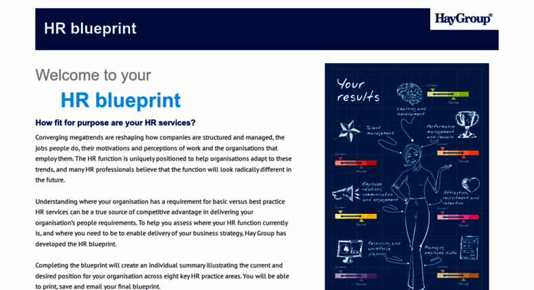 Access haygroup-hrblueprint.com. HR Blueprint - Hay Group