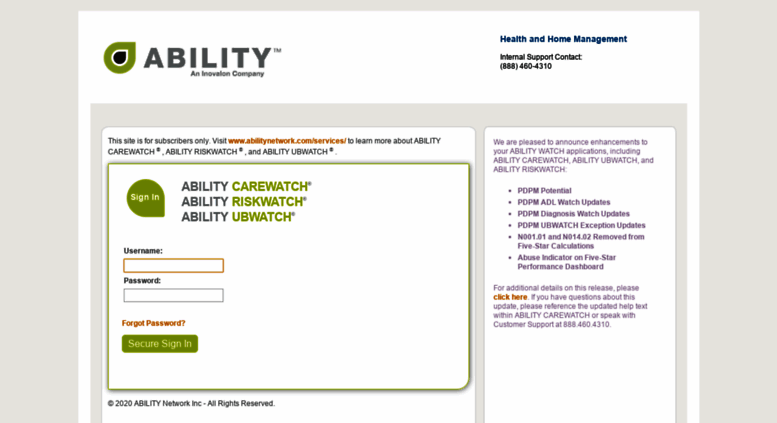 Access hhm1.ehealthdatasolutions.com. ABILITY An Inovalon Company Login ...