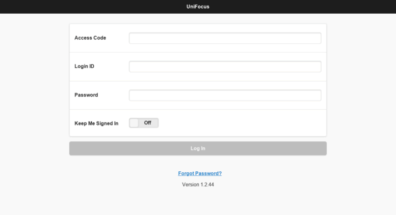 Access hiltonmobilelogin.unifocus.com. UniFocus