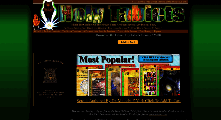 Access holytablets.nuwaubianfacts.com. The Holy Tablets by Dr. Malachi ...