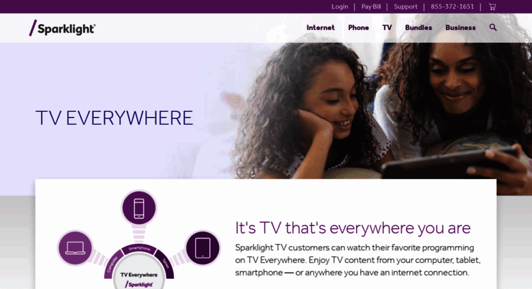 Access home.cableone.net. Home - Welcome to Sparklight