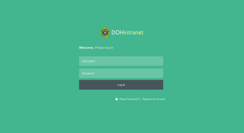 Access home.doh.gov.ph. Department of Health | Intranet