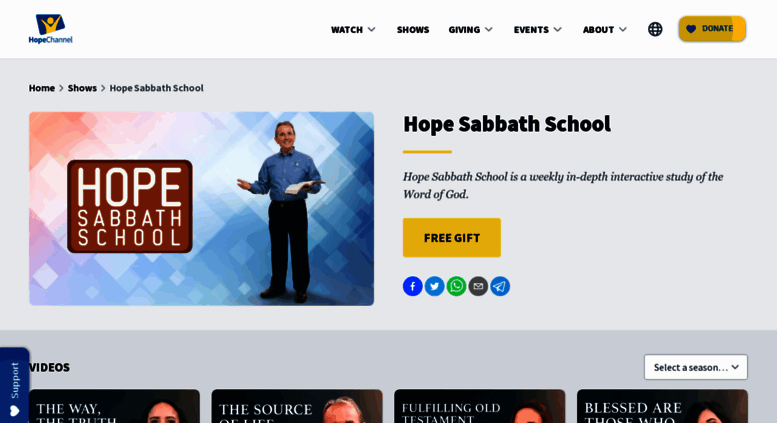 Access hopess.hopetv.org. Hope Sabbath School: Hope Channel | Christian ...