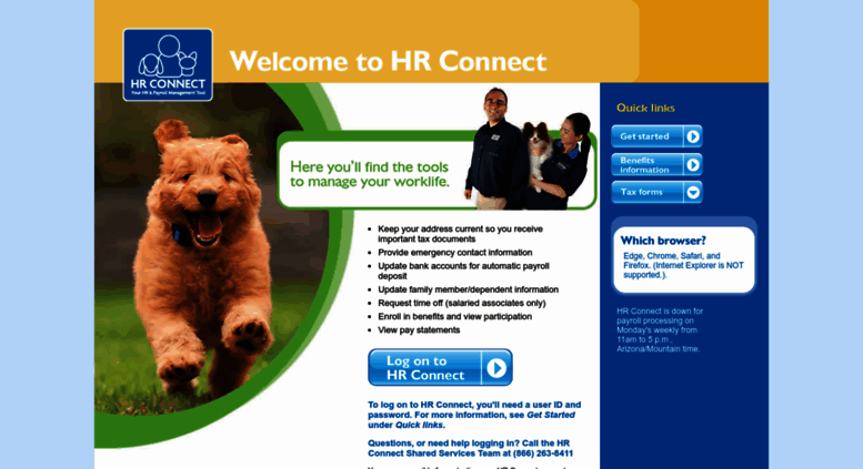 Access hrconnect.petsmart.com. PetSmart | HR Connect: Your HR & Payroll ...