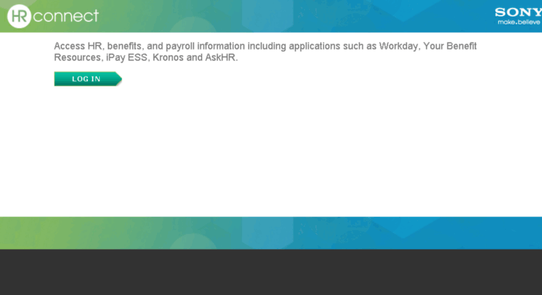 Access hrconnect.sony.com. HRConnect