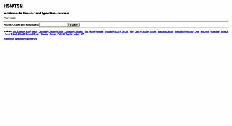 Access hsn-tsn.de. HSN/TSN - Herstellerschlüsselnummer und ...