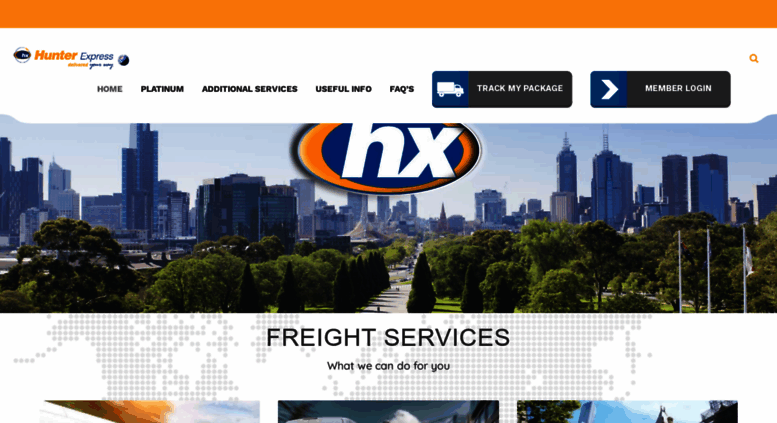 Access hunterexpress.com.au. Hunter Express