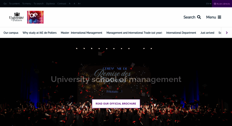 Access iae.univ-poitiers.fr. IAE – École universitaire de management ...