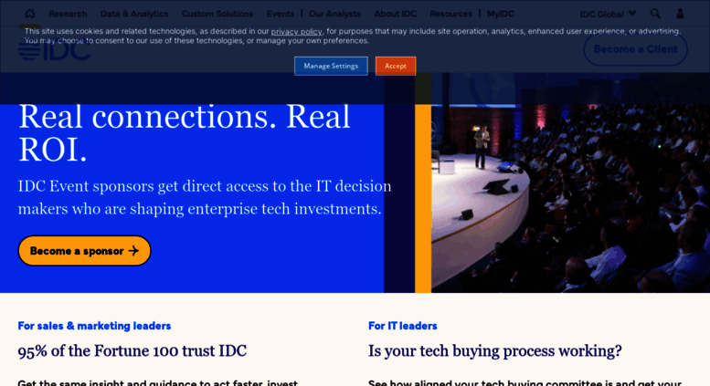 Access idc.com. IDC: The premier global market intelligence firm.