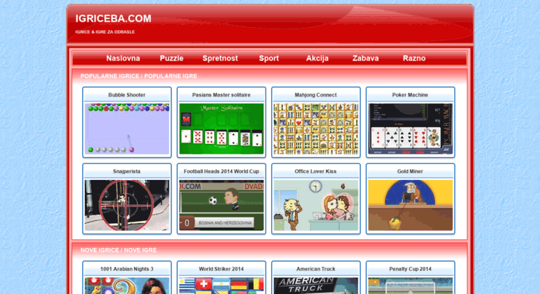 Access igriceba.com. IGRICE ZA ODRASLE / IGRE ZA ODRASLE - igriceba.com