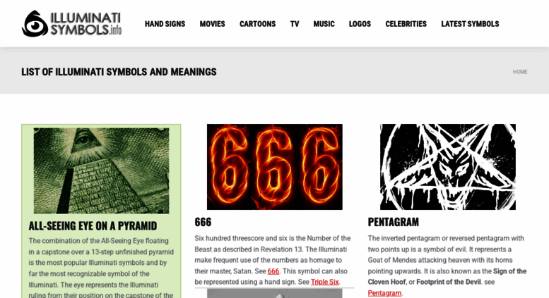 Access illuminatisymbols.info. List of Illuminati Symbols and Meanings ...