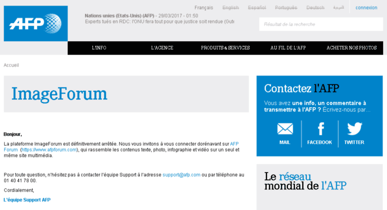 Access imageforum-diffusion.afp.com. ImageForum | AFP.com