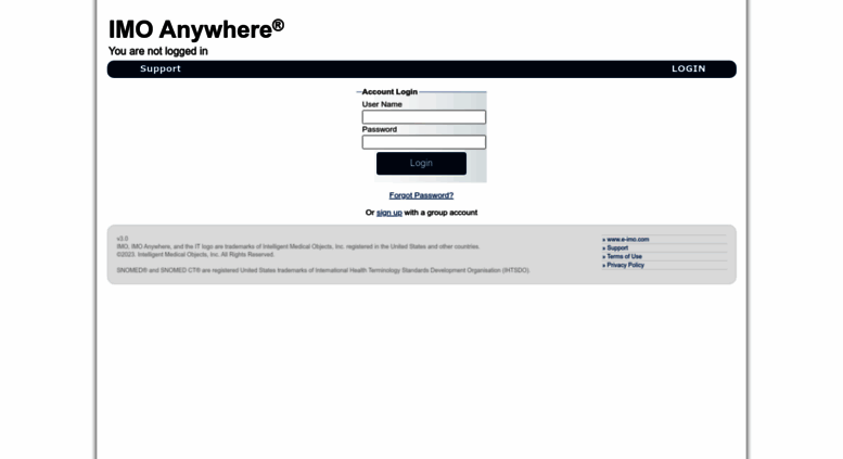 Access imoanywhere.e-imo.com. IMO Anywhere® | Login to your Account
