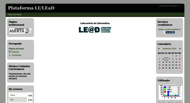 Access imooc.uab.pt. Plataforma LI/LEaD