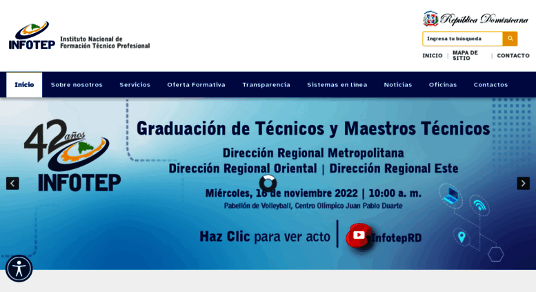 Access infotep.gob.do. Instituto Nacional de Formación Técnico ...