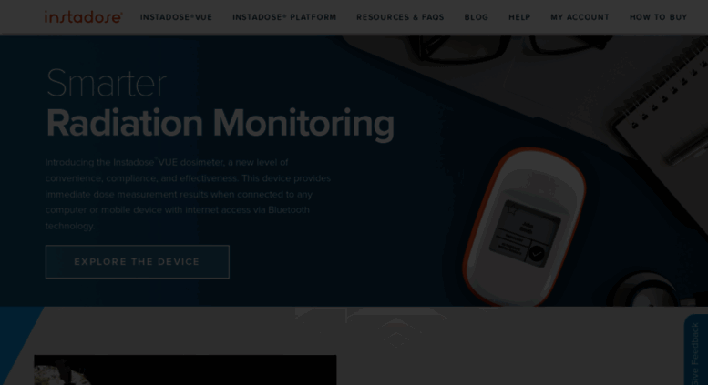 Access instadose.com. Instadose+™ Dosimeter: Online Digital Radiation ...