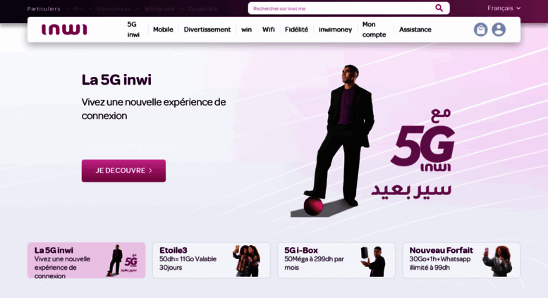 Access inwi.ma. Inwi - Opérateur téléphonique mobile, fixe & internet ...