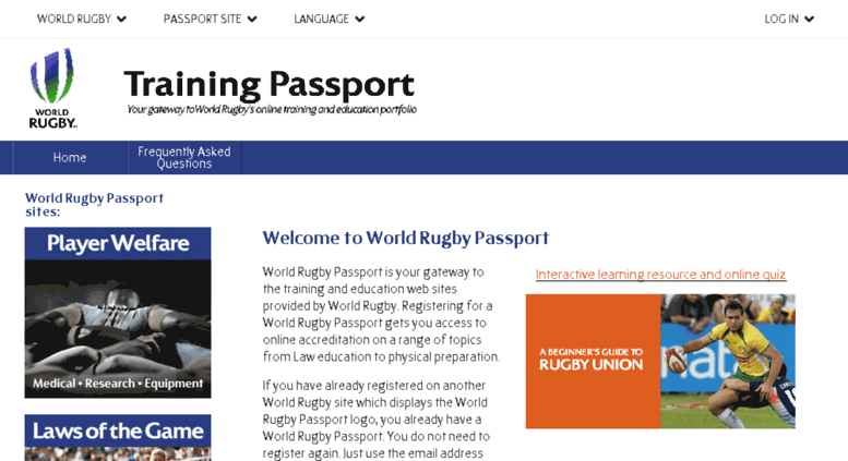Access irbpassport.com. World Rugby Passport - Your gateway to World ...