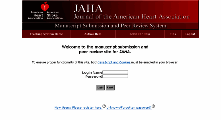 Access jaha-submit.aha-journals.org. Journal of the American Heart ...