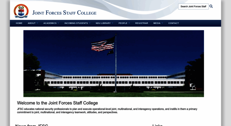 Access jfsc.ndu.edu. Joint Forces Staff College