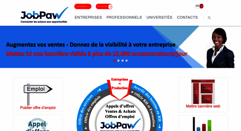 Access jobpaw.com. JobPaw | Emploi, appel d'offres, recrutement ...