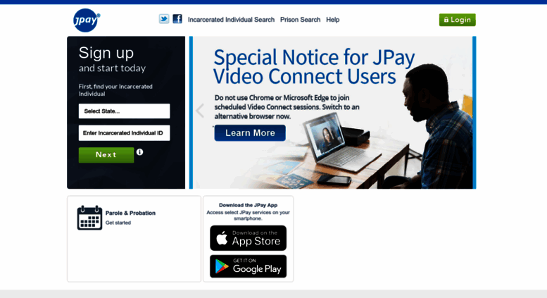 Access jpay.com. JPay | Your Home For Corrections Services