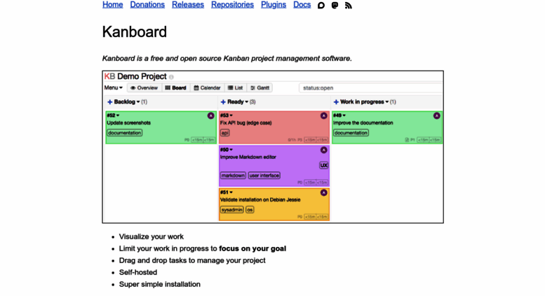 Access kanboard.net. Kanban Project Management Software - Kanboard