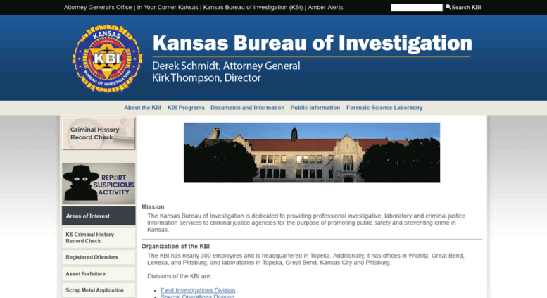 Access kbi.ks.gov. KBI - Kansas Bureau of Investigation - Drug ...