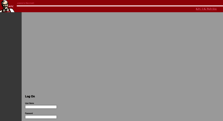 Access kfcuk.macromatix.net.