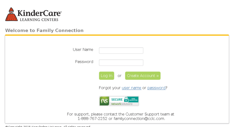Access kindercare-oam.ku-care.com. Family Connection Login