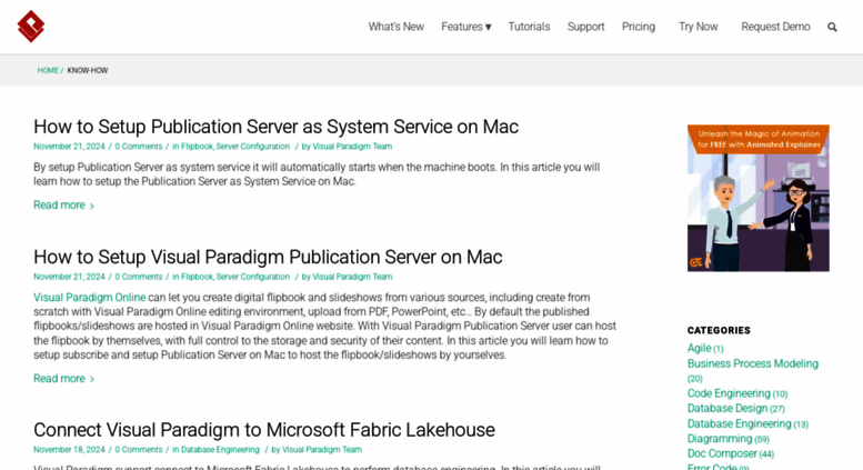Access knowhow.visual-paradigm.com. Main Page - Visual Paradigm Know-how