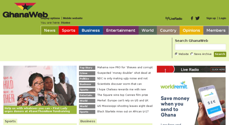 Access koalahampers.ghanaweb.com. Ghana HomePage, resource for News ...