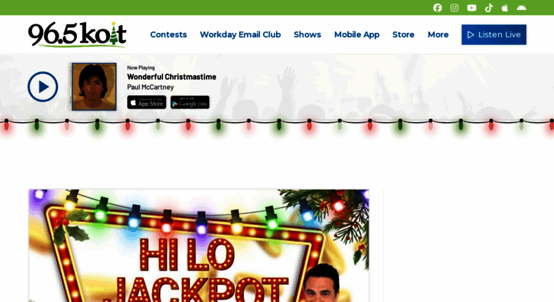 Access koit.com. 96.5 KOIT Today’s Hits & Yesterday’s Favorites At Work ...